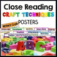 Writer's Craft Technique Posters for Beginning Readers and Writers ...