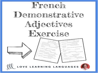 French Demonstrative Adjectives BUNDLE | Teaching Resources