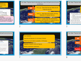 The Challenge of Natural Hazards Hurricanes New AQA GCSE 9-1. Bundle ...