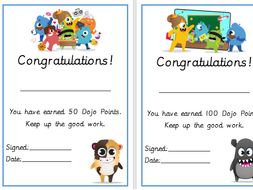 Dojo Certificates | Teaching Resources