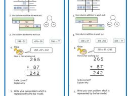 Year 3 White Rose Addition and Subtraction Mastery Strips | Teaching ...