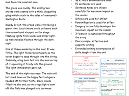 Descriptive writing WAGOLL and success criteria | Teaching Resources