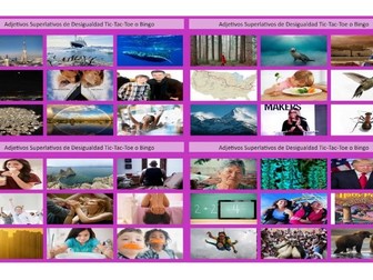 Superlative Adjectives 6 Spanish Photo Game Bundle | Teaching Resources