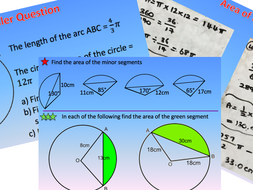 Area of a Segment | Teaching Resources