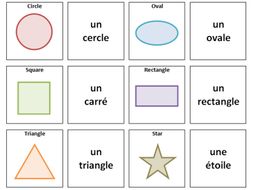 Shapes: French Vocabulary Card Sort | Teaching Resources