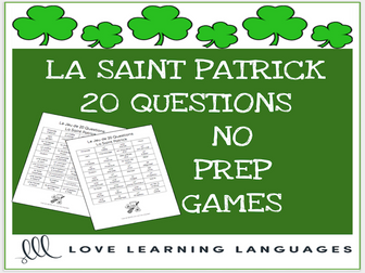 French 20 Questions Speaking Games - BUNDLE | Teaching Resources
