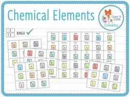 Chemical elements - Bingo (KS3/4) | Teaching Resources