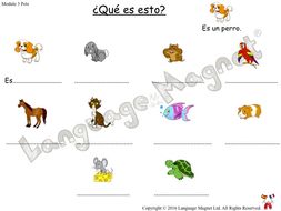 Spanish Pets Activity Sheets | Teaching Resources