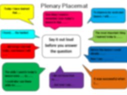 Plenary place mat AFL assessment for learning | Teaching Resources