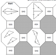 TRIANGLES: CONGRUENT TRIANGLES - 5 MAZES | Teaching Resources
