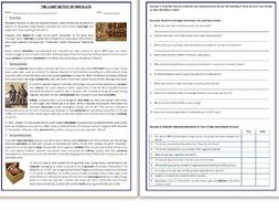 The Sweet History of Chocolate - Reading Comprehension (text ...