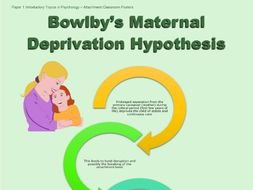 Poster - Attachment - Bowlby's Maternal Deprivation Hypothesis ...