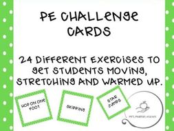 Physical Activity Cards (Exercise Cards) | Teaching Resources