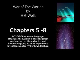 GCSE (9-1) War of The Worlds by H G Wells Book 1 | Teaching Resources