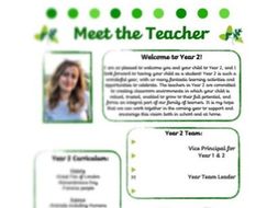Meet The Teacher Editable Poster | Teaching Resources