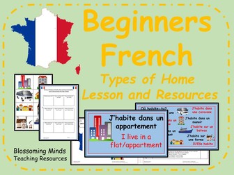 French 5 lesson bundle - My Town - Ma Ville | Teaching Resources