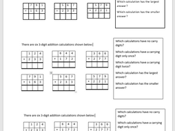 Column Addition Year 3 | Teaching Resources