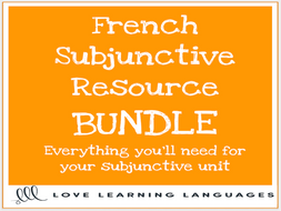 French Subjunctive Resources Bundle | Teaching Resources