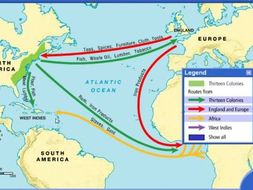 The Triangular Trade (Slave Trade) by MrFokion | Teaching Resources