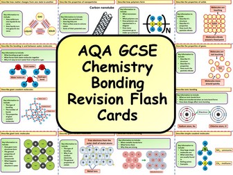 KS4 AQA GCSE Chemistry Revision Flashcard Bundle | Teaching Resources