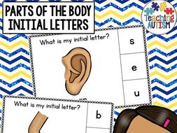 Body Parts Initial Letter Matching | Teaching Resources