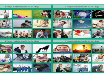 Past Continuous Tense 6 Spanish Photo Game Bundle | Teaching Resources