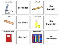 Stationary: German Vocabulary Card Sort | Teaching Resources