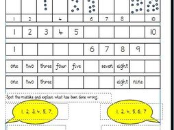 Counting Forwards Worksheet Year 1 | Teaching Resources