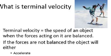 P10.2 AQA Weight and Terminal Velocity | Teaching Resources