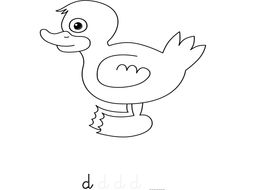 Learning letter d for duck - nursery and reception students | Teaching ...
