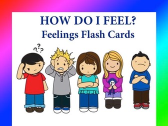 Self-Esteem Affirmation, Keep Calm and Feelings Flash Cards Bundle ...