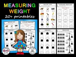 Measuring Weight (suitable UK/US) - 20+ printables | Teaching Resources