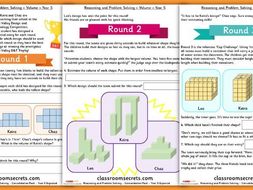 Volume Maths Consolidation Year 5 Summer Block 5 Reasoning and Problem ...