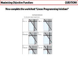 Linear Programming | Teaching Resources