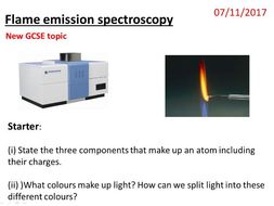 Flame Emission Spectrscopy NEW GCSE (including flame test practical ...