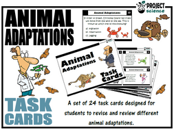 Animal Adaptations Task Cards | Teaching Resources
