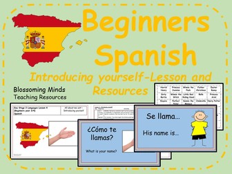 Beginner Spanish - Greetings and Introductions Bundle | Teaching Resources