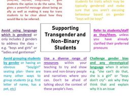Supporting Trans and Non-Binary Students in the Classroom | Teaching Resources