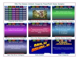 Animals Jeopardy PowerPoint Game | Teaching Resources