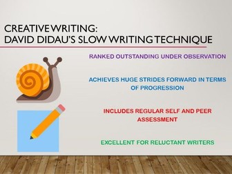 David Didau 'Slow Writing' + a grade 8/9 challenge lesson BUNDLE ...
