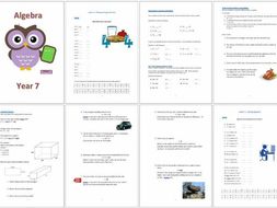 Algebra Booklet for Year 7 Students | Teaching Resources