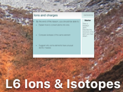 AQA C1 Ions & Isotopes | Teaching Resources