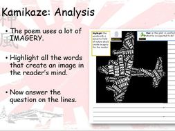 Kamikaze poetry analysis | Teaching Resources
