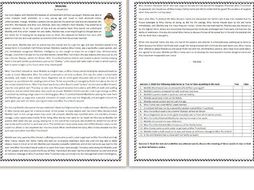 Matilda - by Roald Dahl - Summary Reading & Comprehension Exercises ...