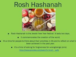 KS3 - Judaism & Forgiveness: Yom Kippur / Rosh Hashanah | Teaching ...