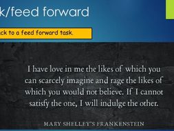 KS3 Frankenstein Extract Analysis | Teaching Resources