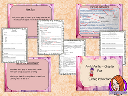 Writing Instructions Complete English Lesson on Awful Auntie | Teaching ...
