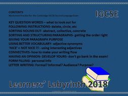 ENGLISH AS A SECOND LANGUAGE IGCSE PRACTICE | Teaching Resources