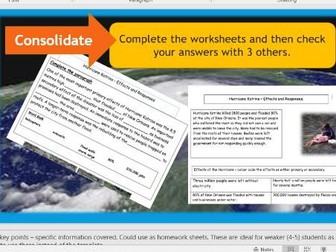 The Challenge of Natural Hazards Hurricanes New AQA GCSE 9-1. Bundle ...