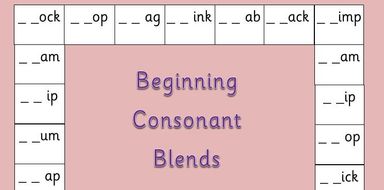 Beginning Consonant Blends Boardgame | Teaching Resources